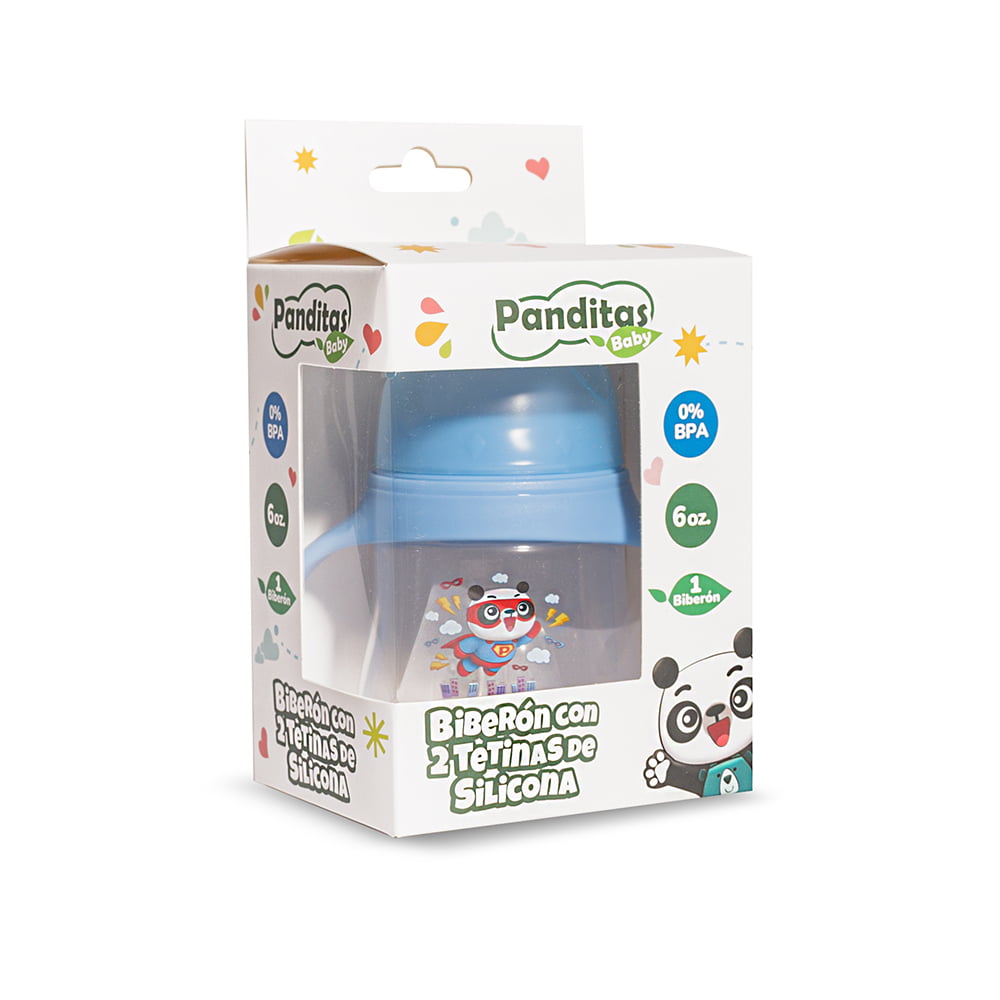 BIBERON PANDITAS SUPERHEROE 6 oz. – Panditas